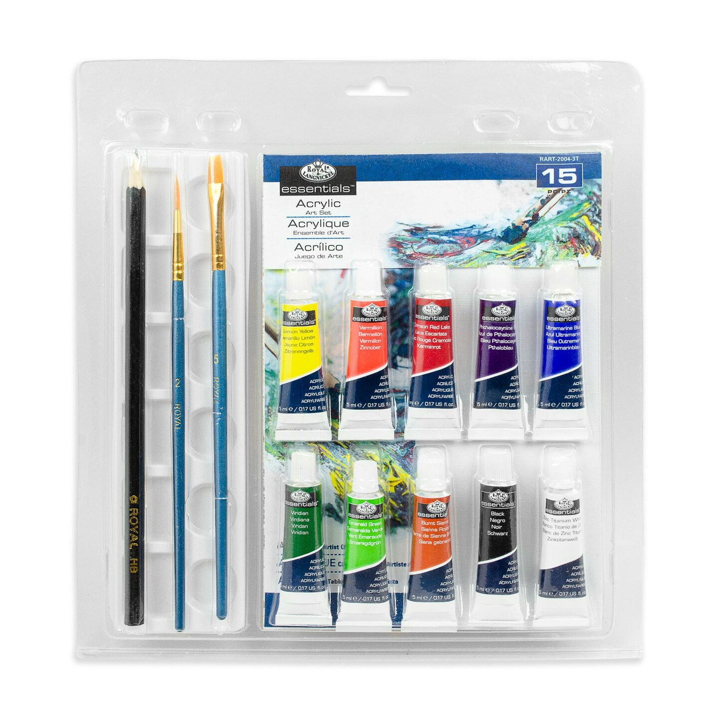 RART-2004 | Essentials™ 15pc Acrylic Painting Art Set | Michaels