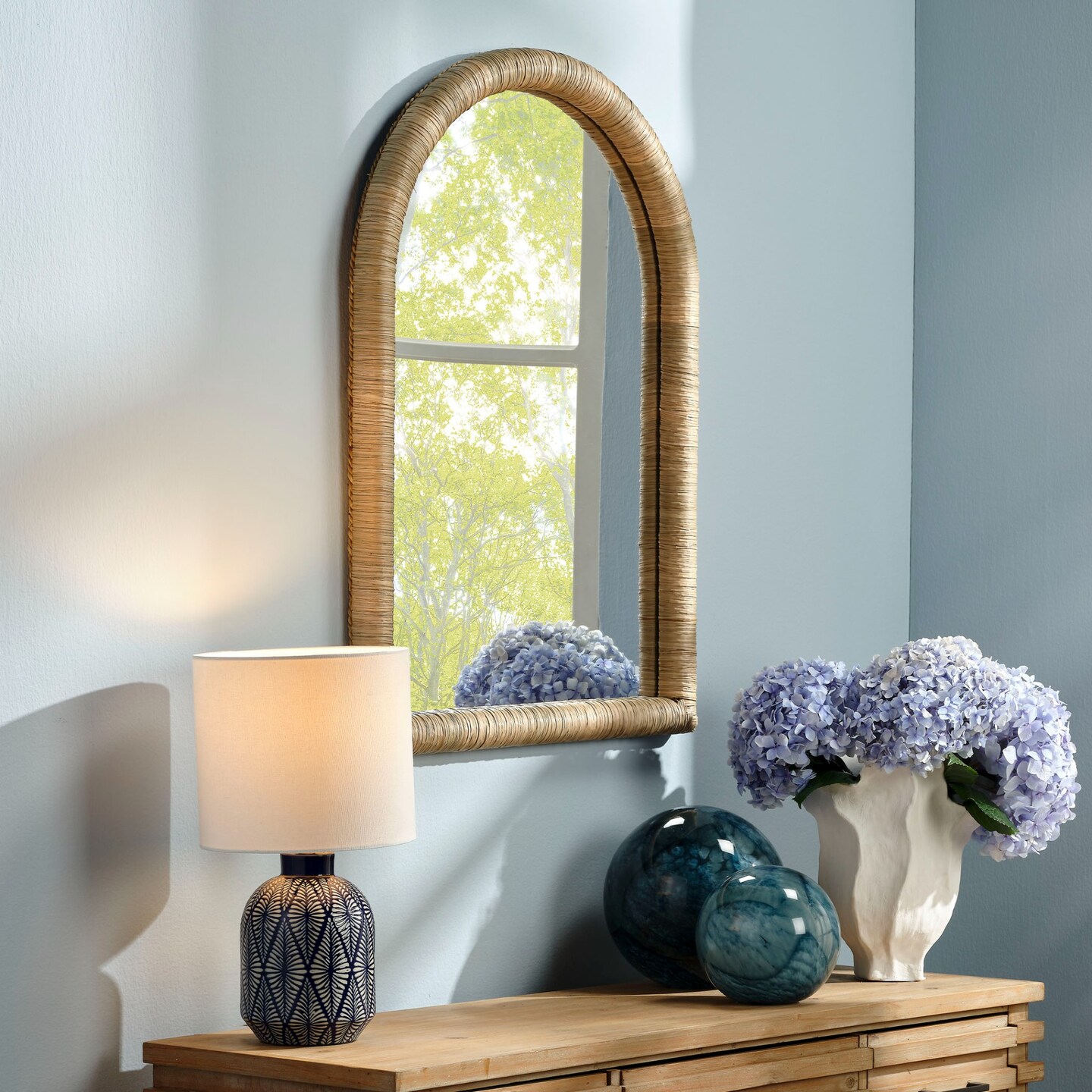 Jamie Young Company Hand Woven Arched Frame Wall Mirror - 34" | Michaels