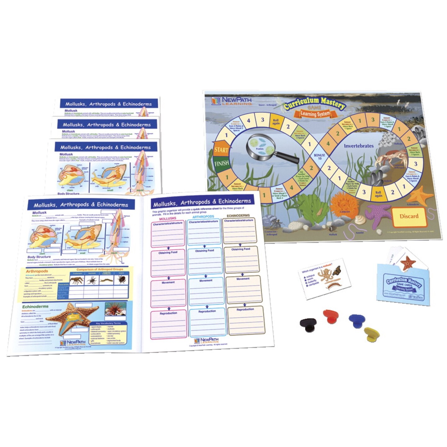 NewPath Mollusks, Arthropods and Echinoderms Learning Center, Grades 6 ...