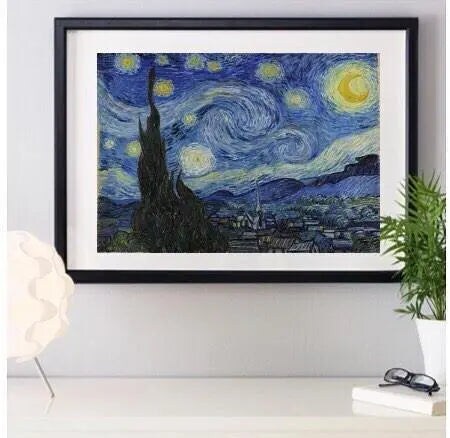 Framed Van Gogh Starry Night Art Print - Classic Wall Decor | Michaels