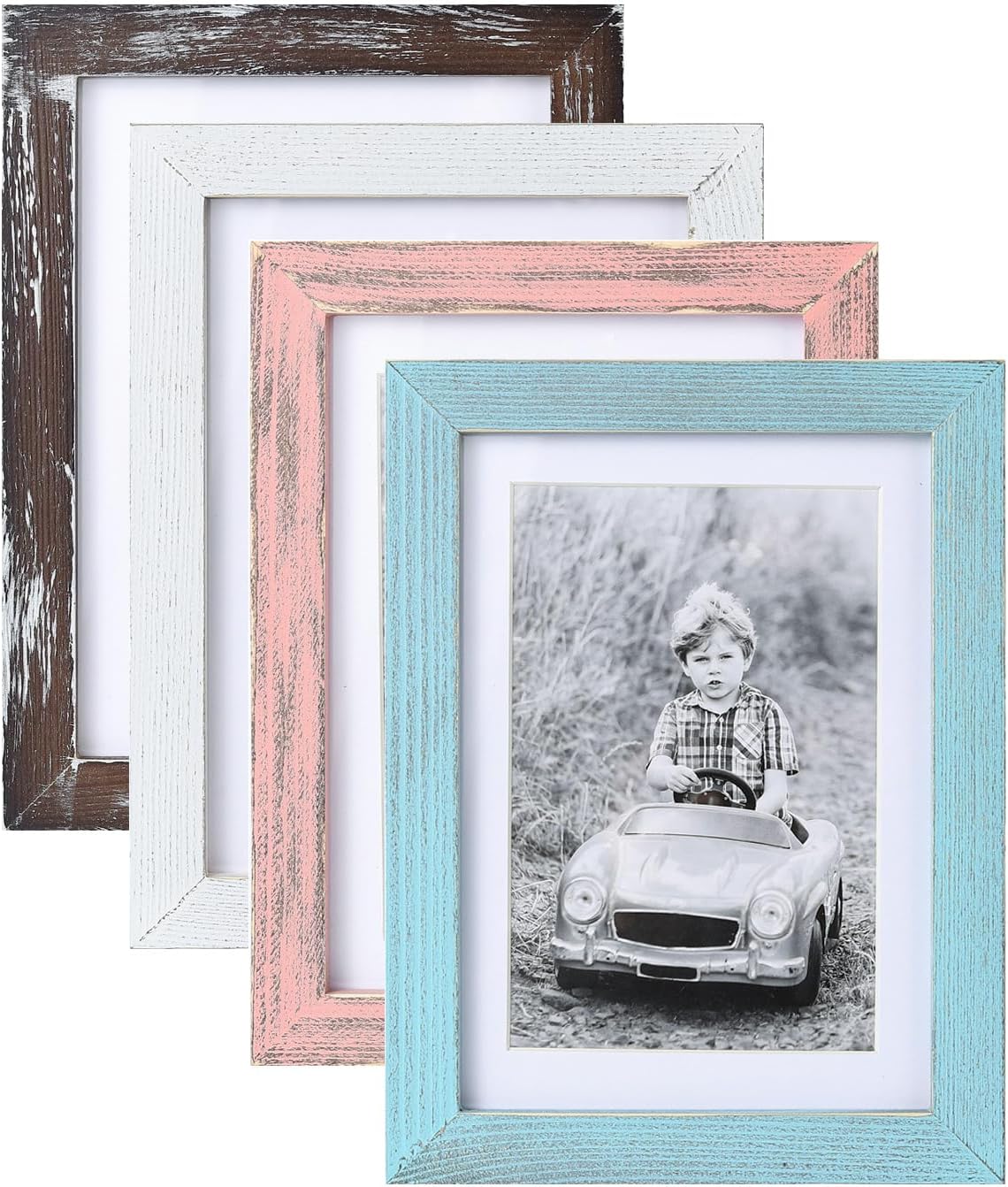 4 Packs of Solid Wood 5x7 Picture Frames (Mix Color) | Michaels