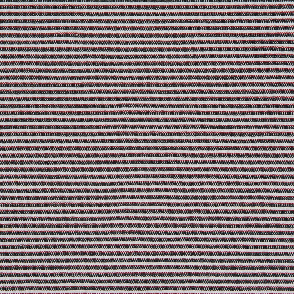 1 Yard Red Black White Raised Shadow Stripes on Stretch Cotton Woven ...