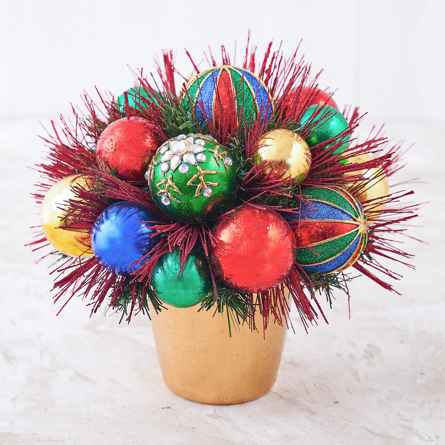 Christmas Fantasy Arrangement with Pot - Handcrafted Christmas ...