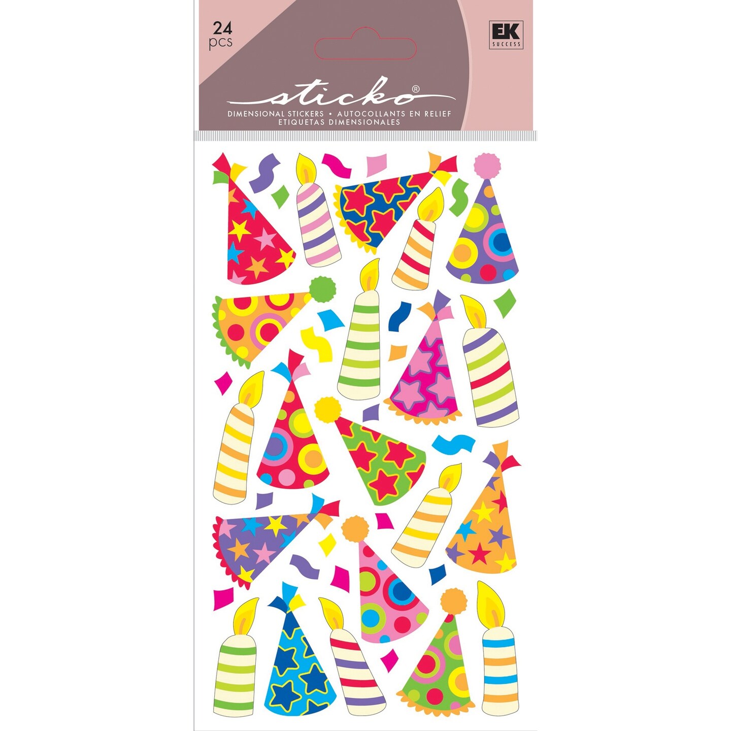 Sticko Stickers-Hats and Candles | Michaels