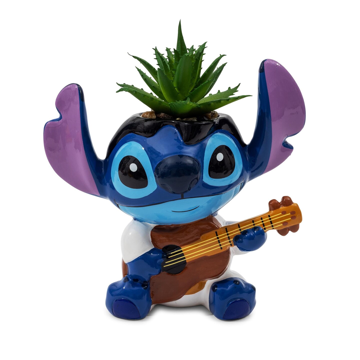 Disney Lilo & Stitch Elvis 6-Inch Ceramic Mini Planter With Artificial ...
