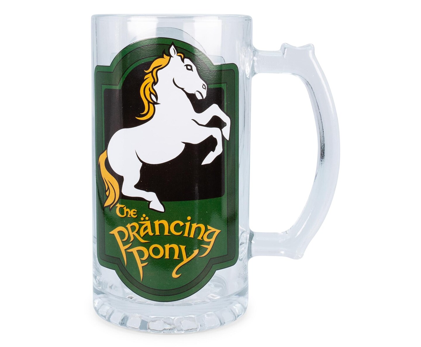The Lord of the Rings Prancing Pony Glass Stein Mug | Holds 16 Ounces ...