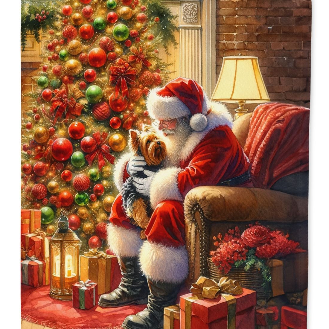 Edge Collections - 28" X 40" - Multicolor - Yorkshire Terrier Yorkie ...