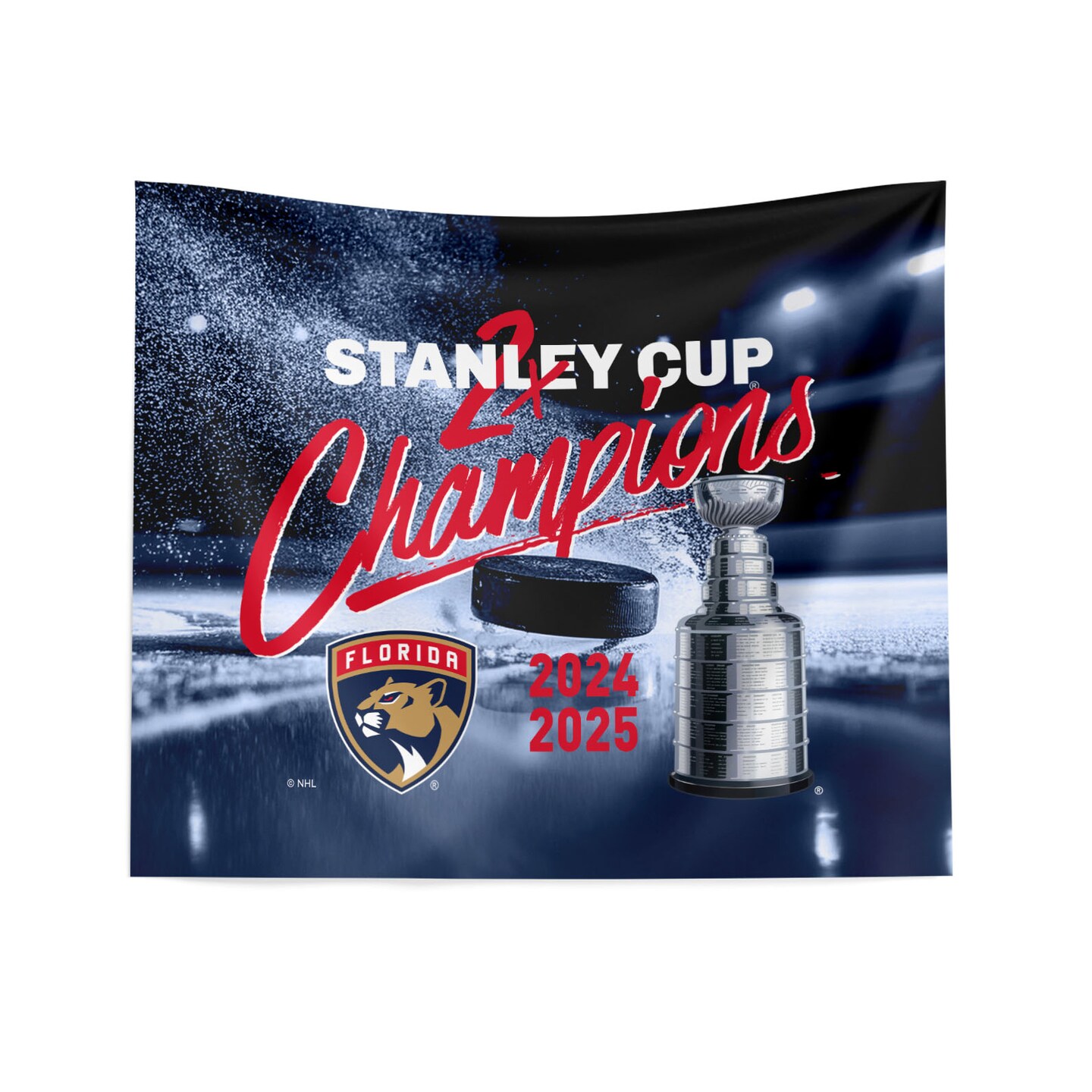 NHL Florida Panthers 2025 Stanley Cup Champs Victorious Printed Wall ...
