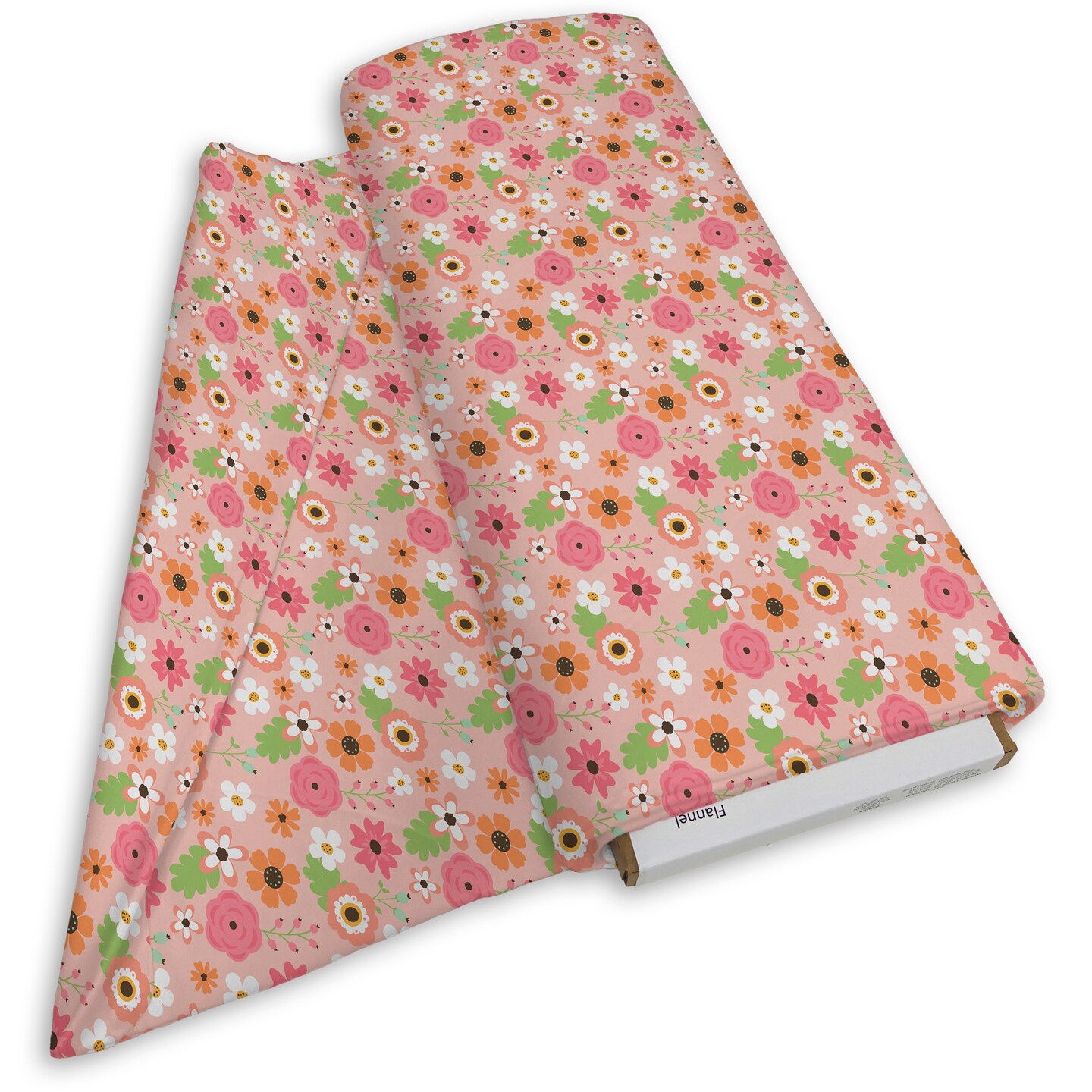 DAVID TEXTILES SPRING FLOWERS PINK FLANNEL 6 YD BOLT | Michaels