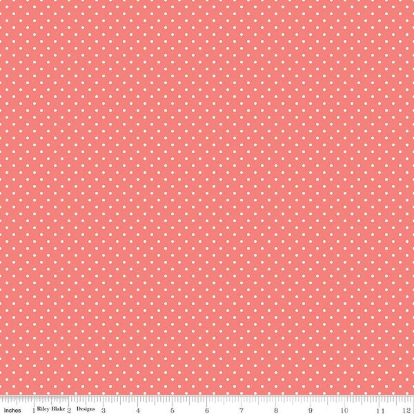 Swiss Dot in Lipstick (c670-lipstick) | Swiss Dot | Riley Blake Designs ...