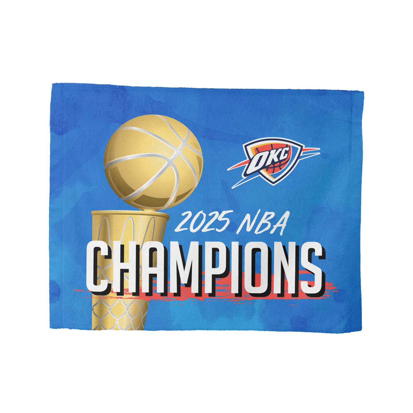 NBA Oklahoma City Thunder 2025 Champions Clutch Rally Towel 15 x 18 ...