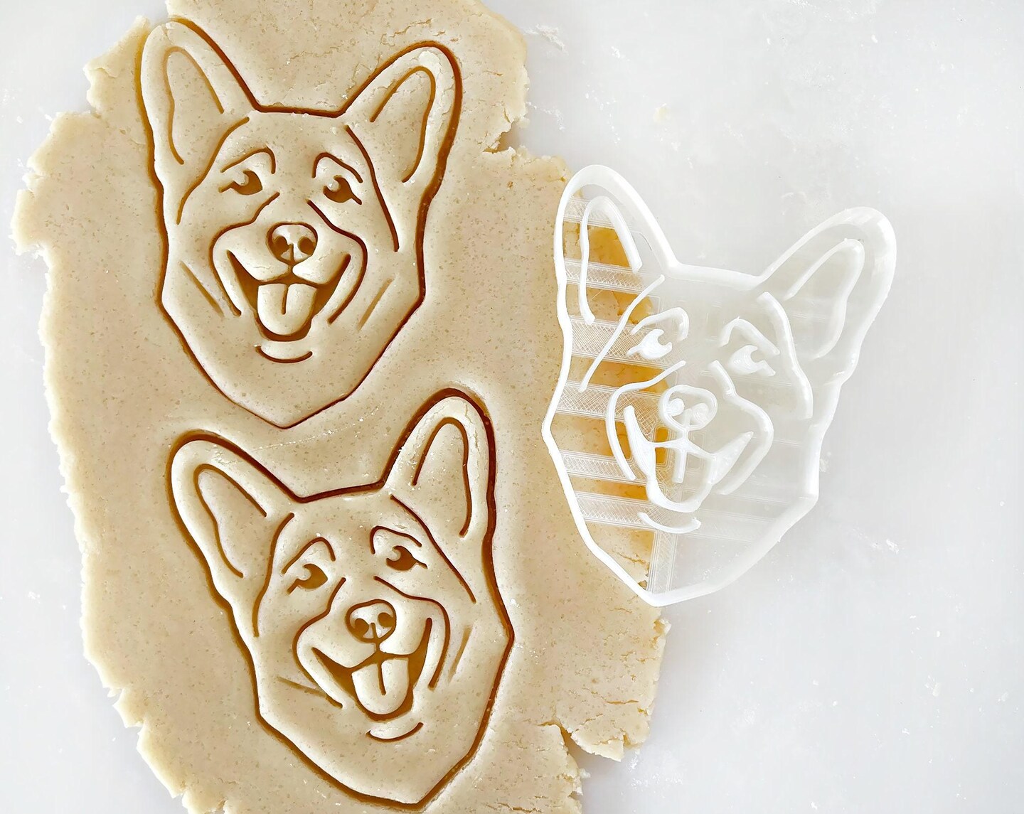 Corgi Portrait Cookie Cutter, Dog Face Cutter, Fondant Cutter with ...