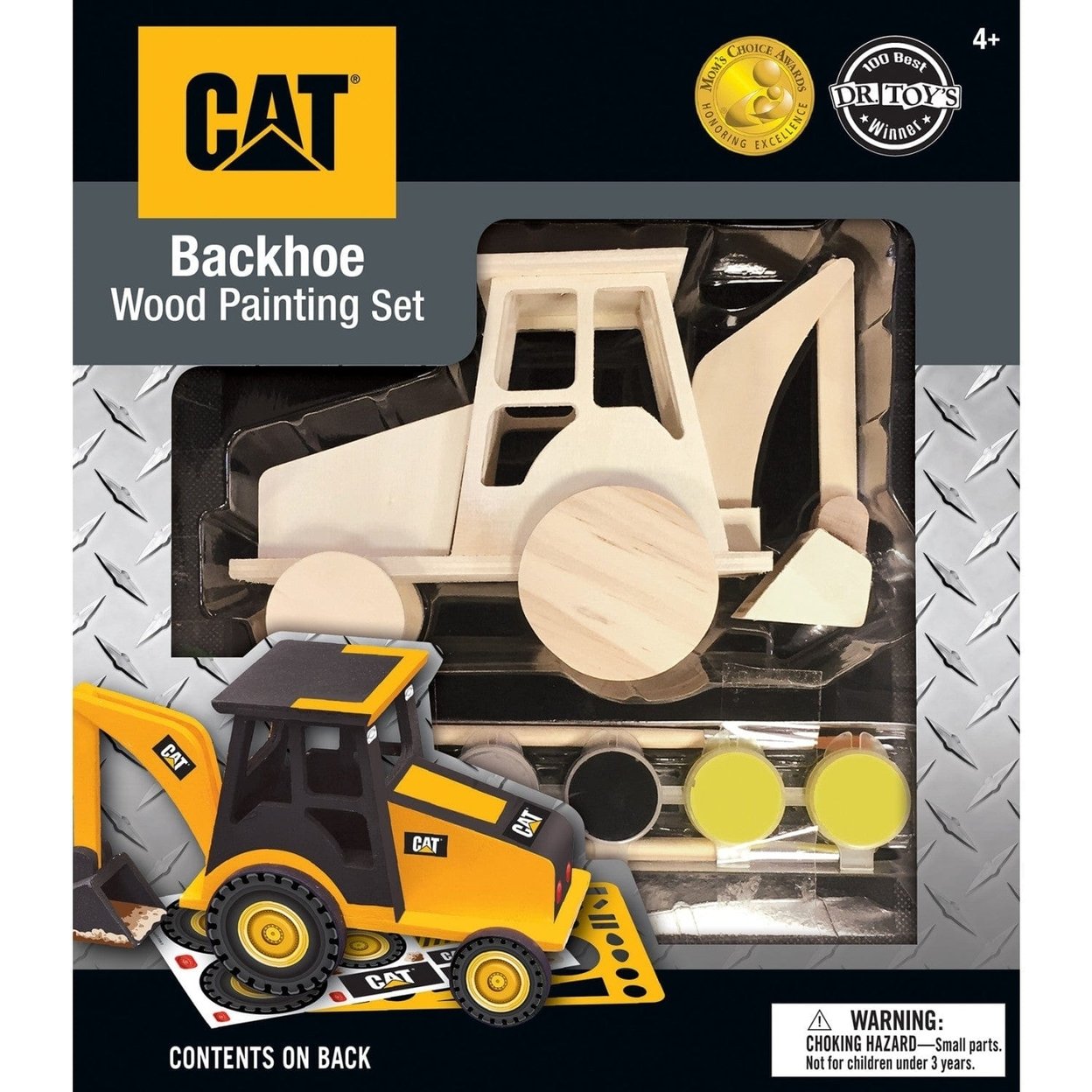 Cat - Caterpillar Backhoe Wood Craft And Paint Kit | Michaels