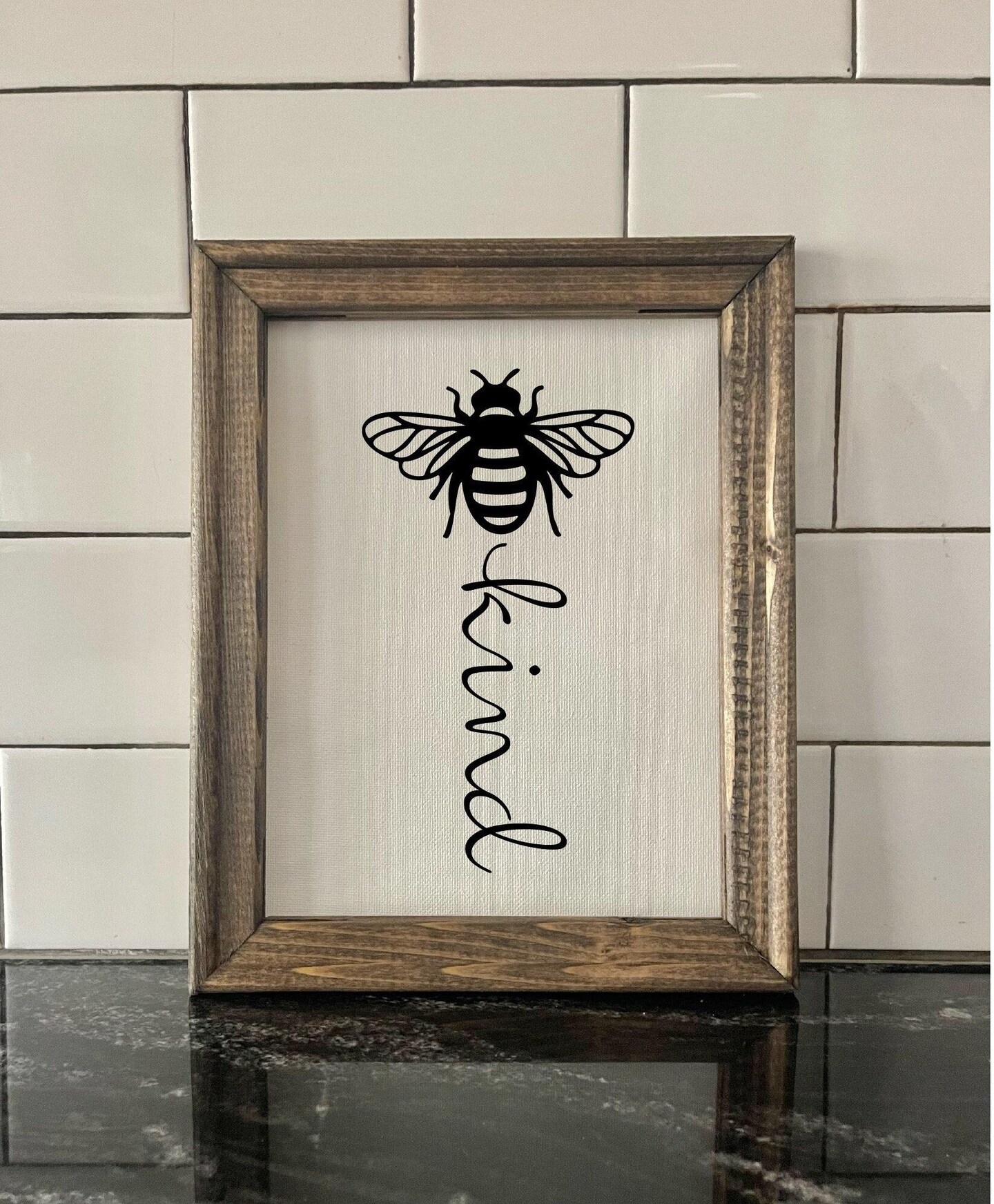 Bee Kind Canvas Sign | Bumblebee Farmhouse Sign | Bee Humble Bumblebee ...