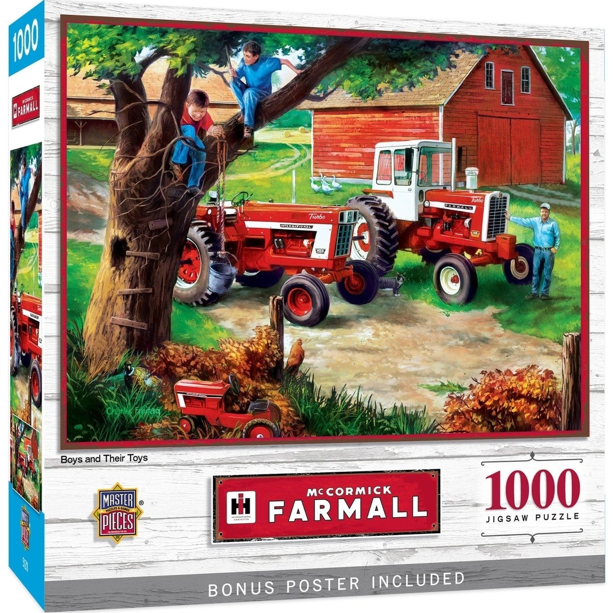 Farmall 1000 Piece Jigsaw Puzzle Tractors Farmall 1206 656 Classic Red ...