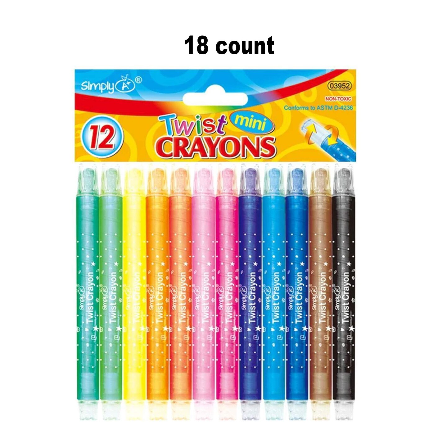 12 Color Twist Crayons Set | Michaels