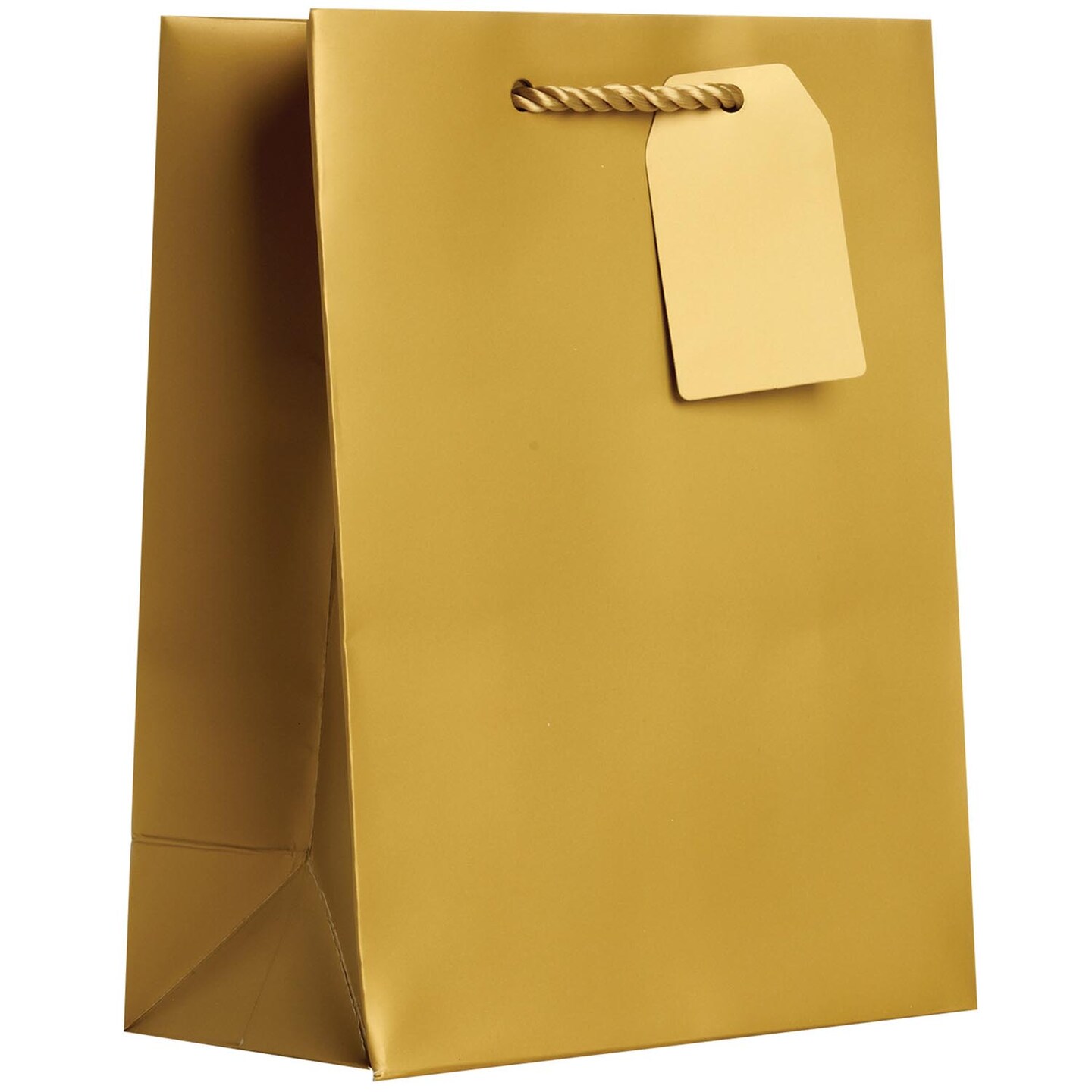 Pack/6: Matte Metallic Gold Gift Bag - 8 x 4 x 10" | Michaels