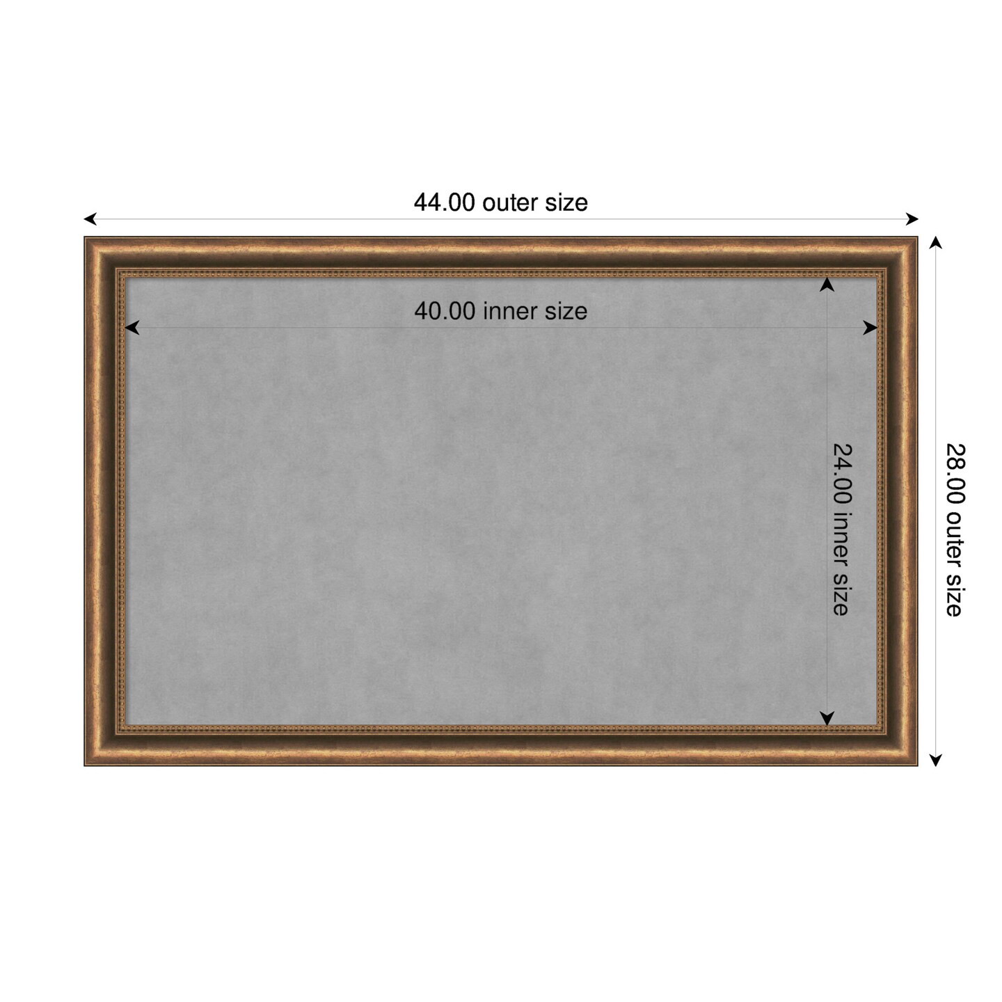 Manhattan Bronze Narrow Wood Framed Magnetic Board | Michaels