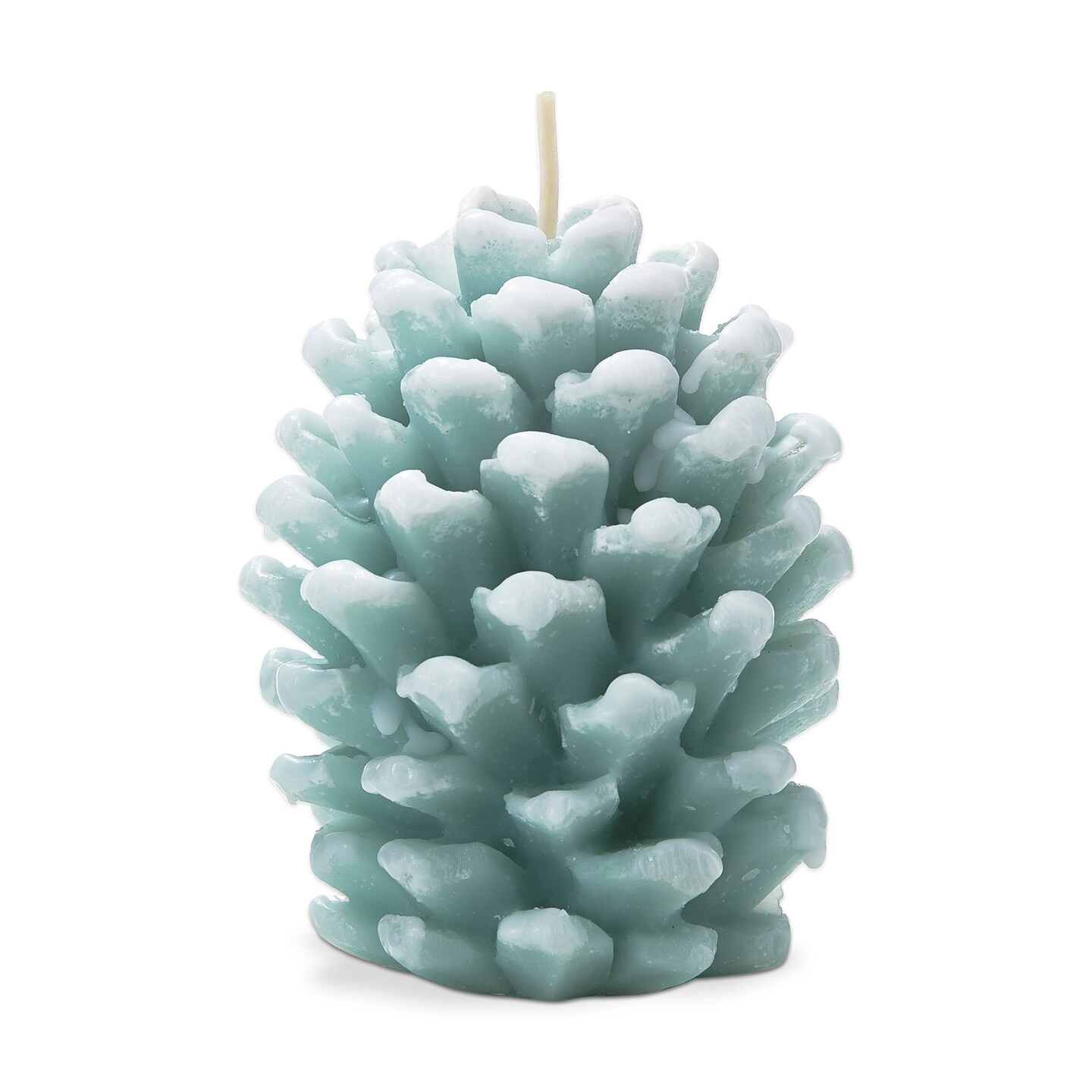 Frosted Pine Cone Candle Aqua | Michaels
