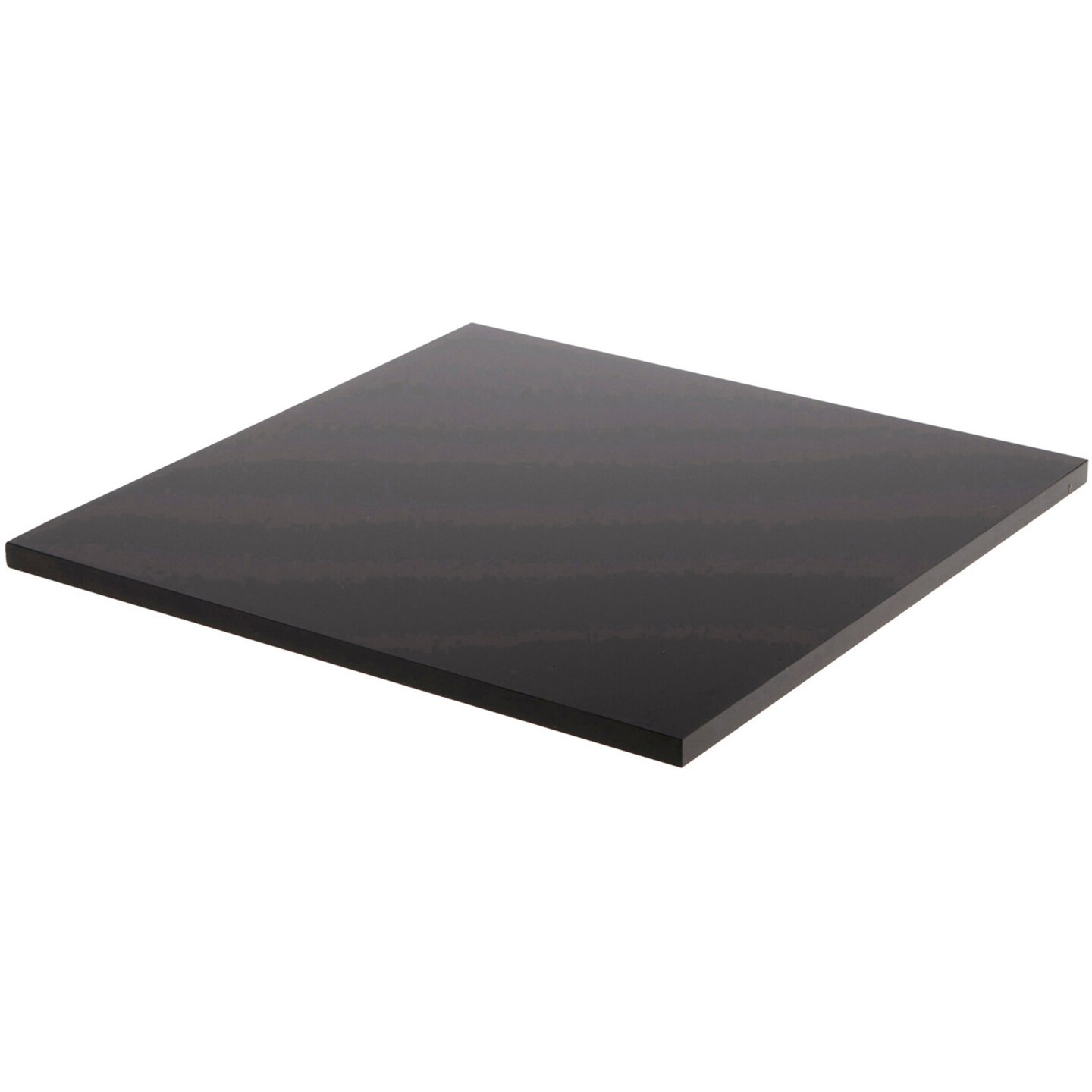 Plymor Black Square Acrylic Display Base, 10" W x 10" D x 0.375" H ...