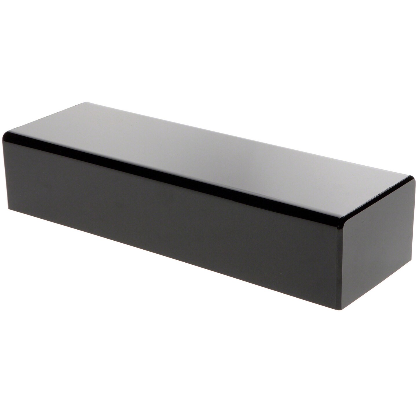 Plymor Black Acrylic Rectangular Display Base, 14" W x 4.5" D x 3" H ...