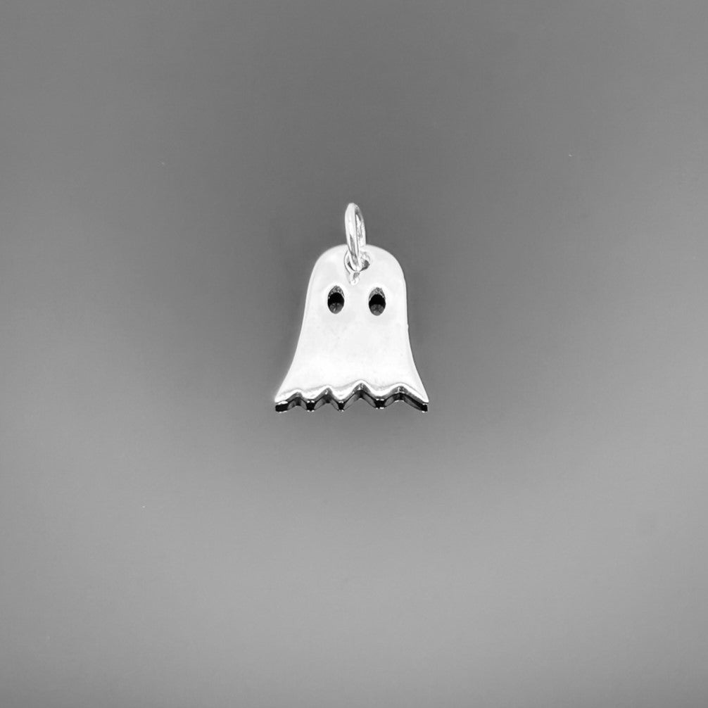 Sterling Silver Halloween Ghost Charm, 10x8mm | Michaels
