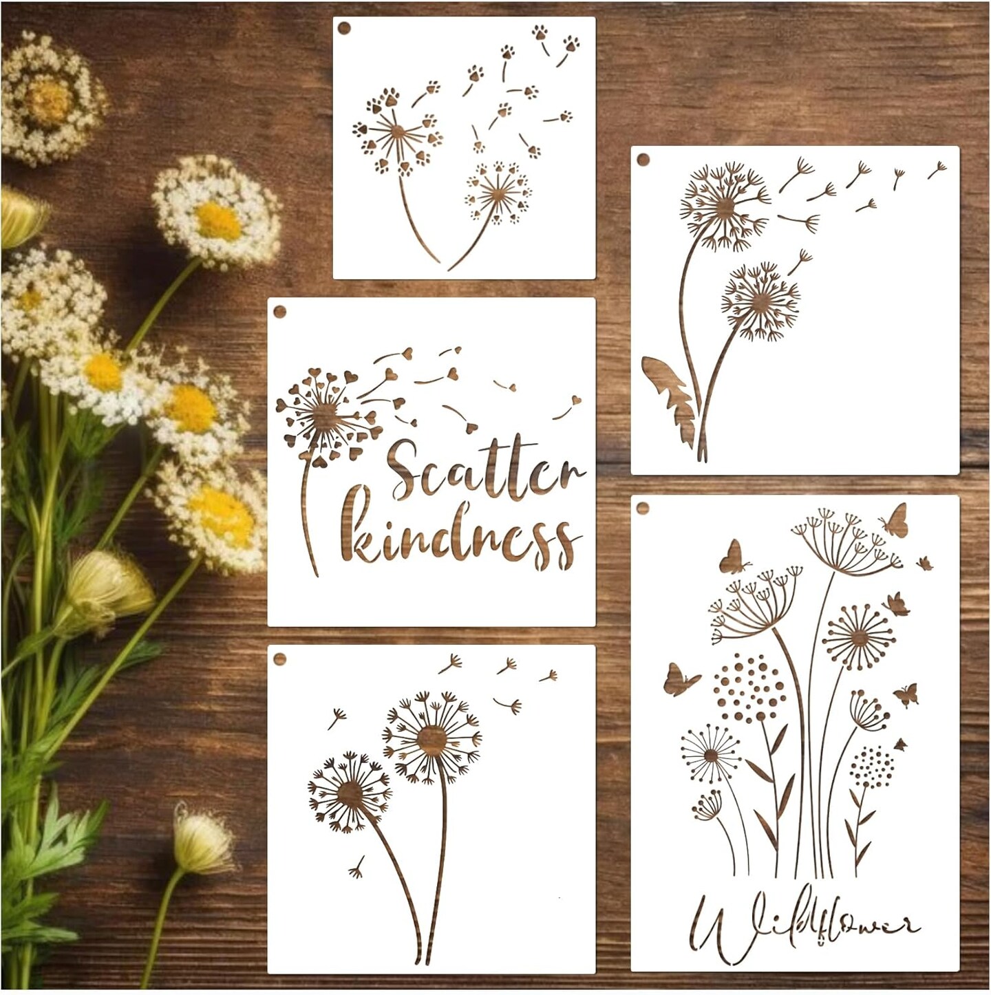 Large Dandelion Stencils - 14.5 X 10 Inch | Michaels