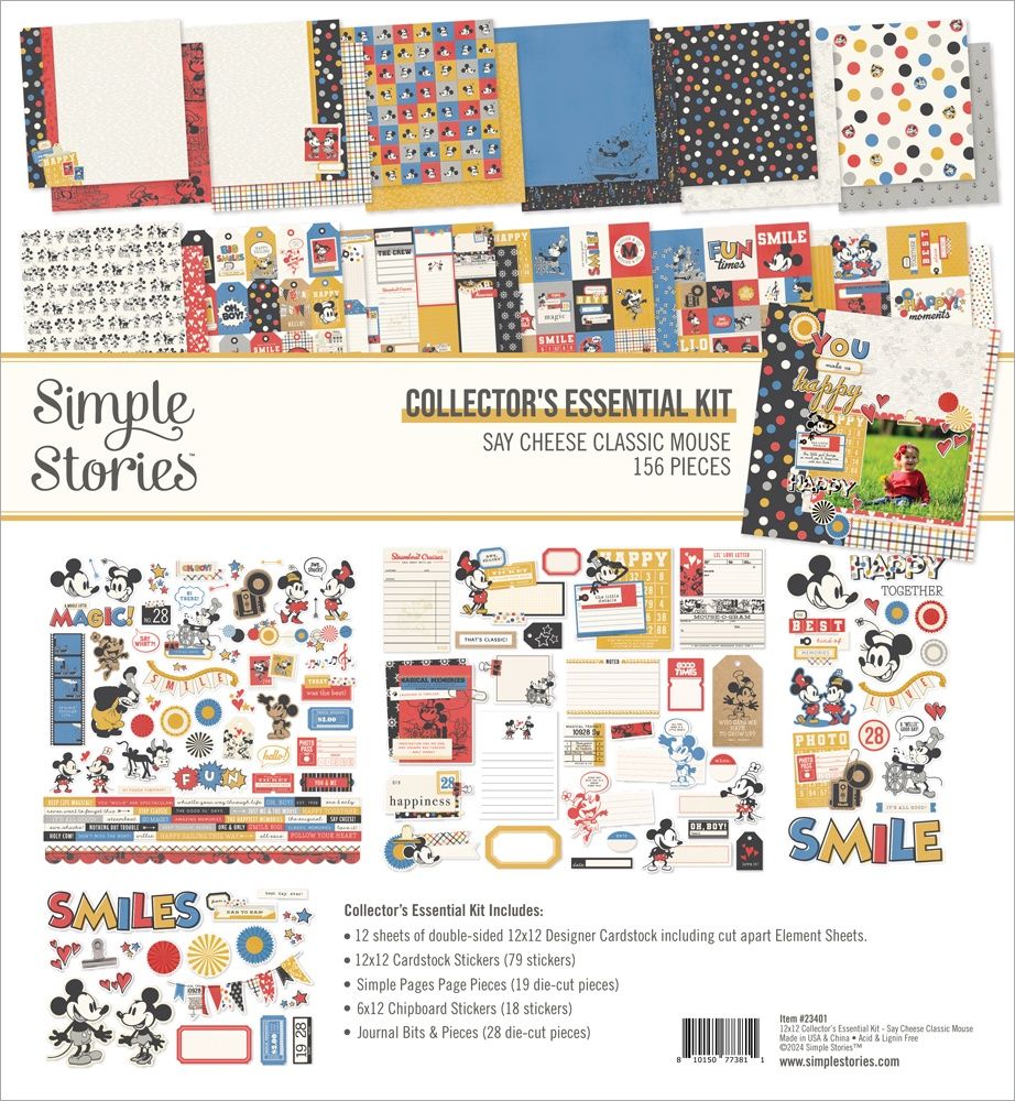 Simple Stories Say Cheese Classic Mouse 12"X12" Collector's Essential ...