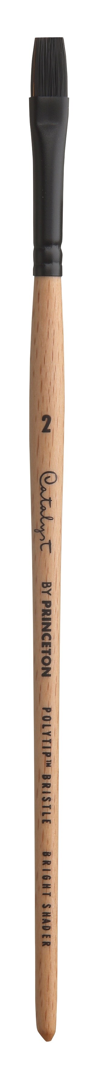 Princeton Catalyst Polytip Brush-Short Handle Bright Shader Size 2 ...