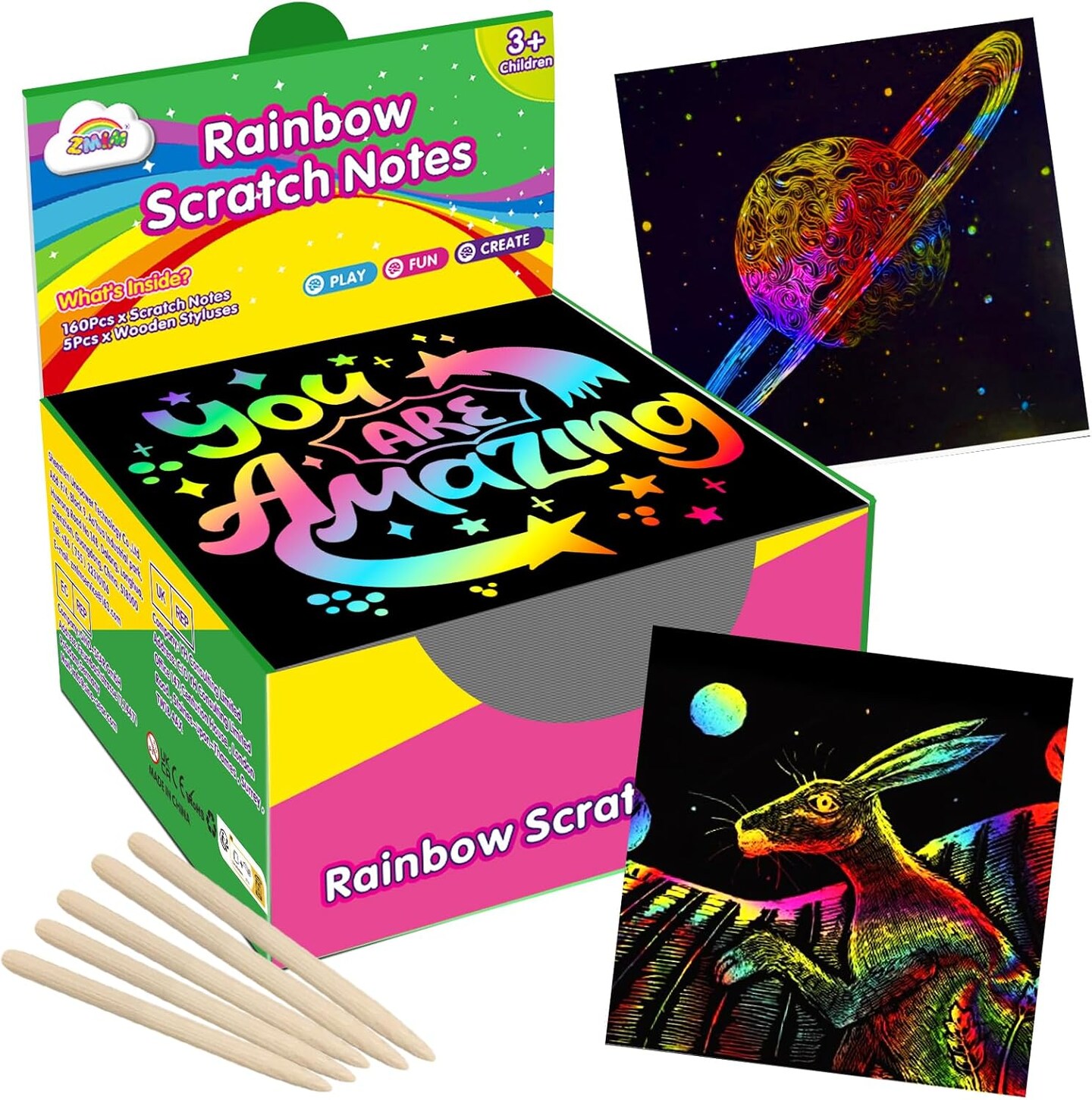 Rainbow Scratch Paper Art Crafts | Michaels
