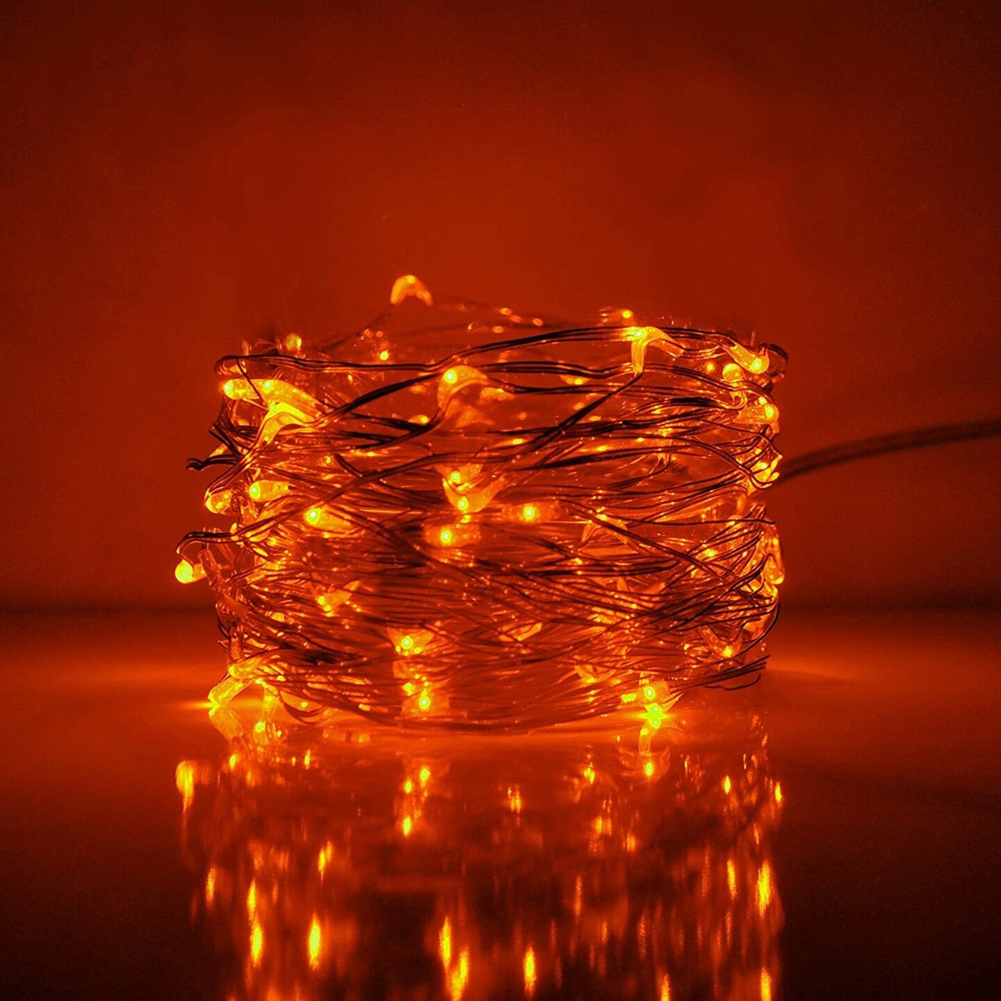 10Ft 30 LEDs Orange String Lights Fairy Lights | Michaels