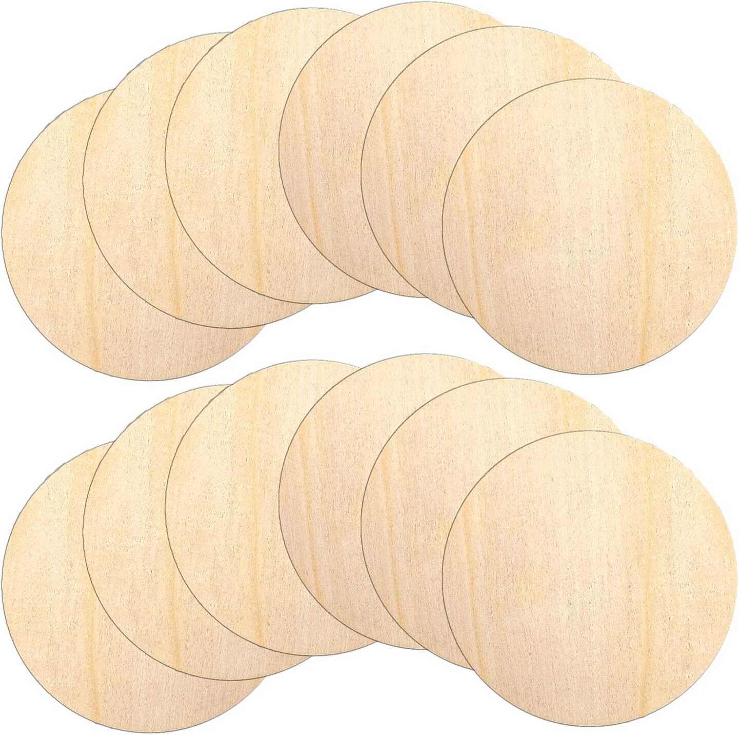12 Pcs 6 Inch Wood Rounds for Crafts, Unfinished Natural Wood | Michaels