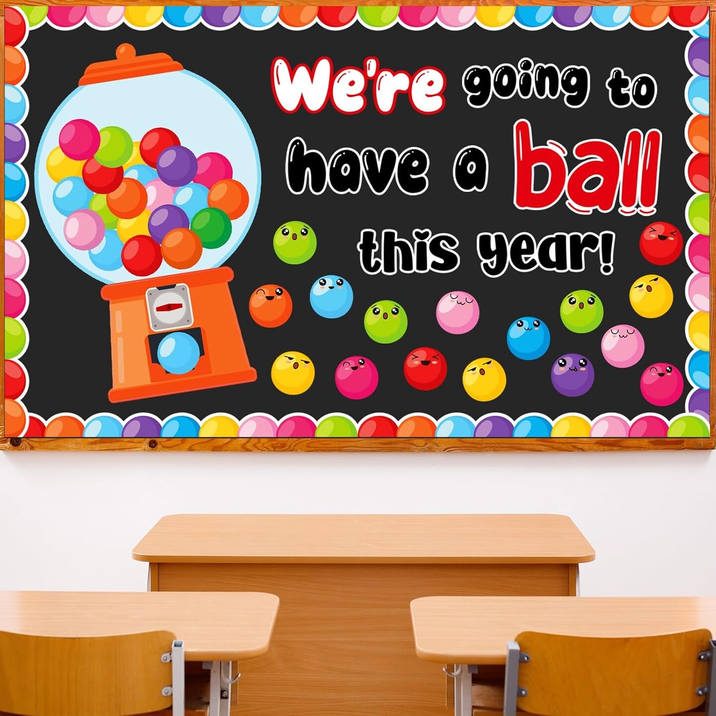 Back to School Bulletin Board Decorations (Bubble Gumball) | Michaels