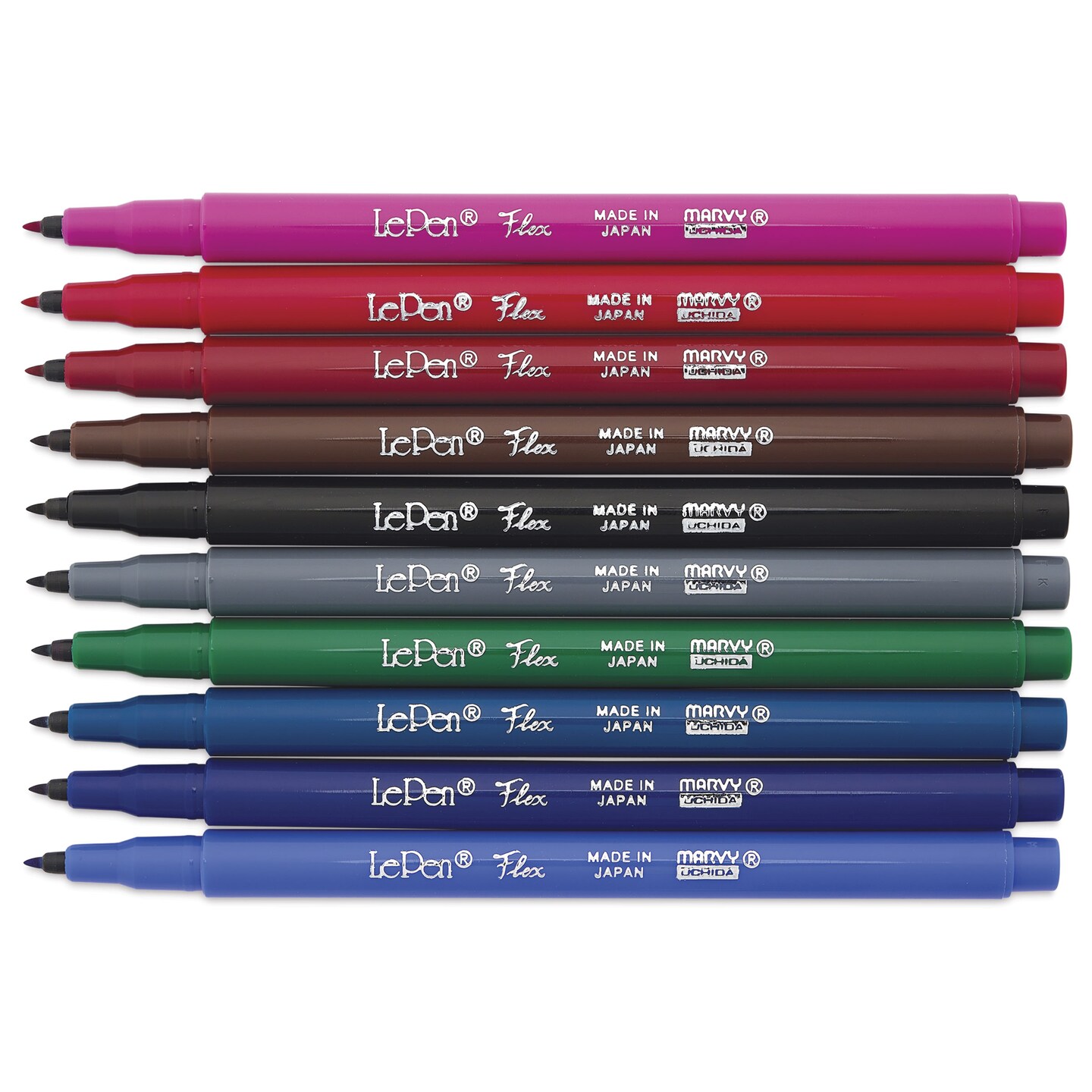 Marvy Uchida LePen Flex Marker - Set of 10, Primary | Michaels