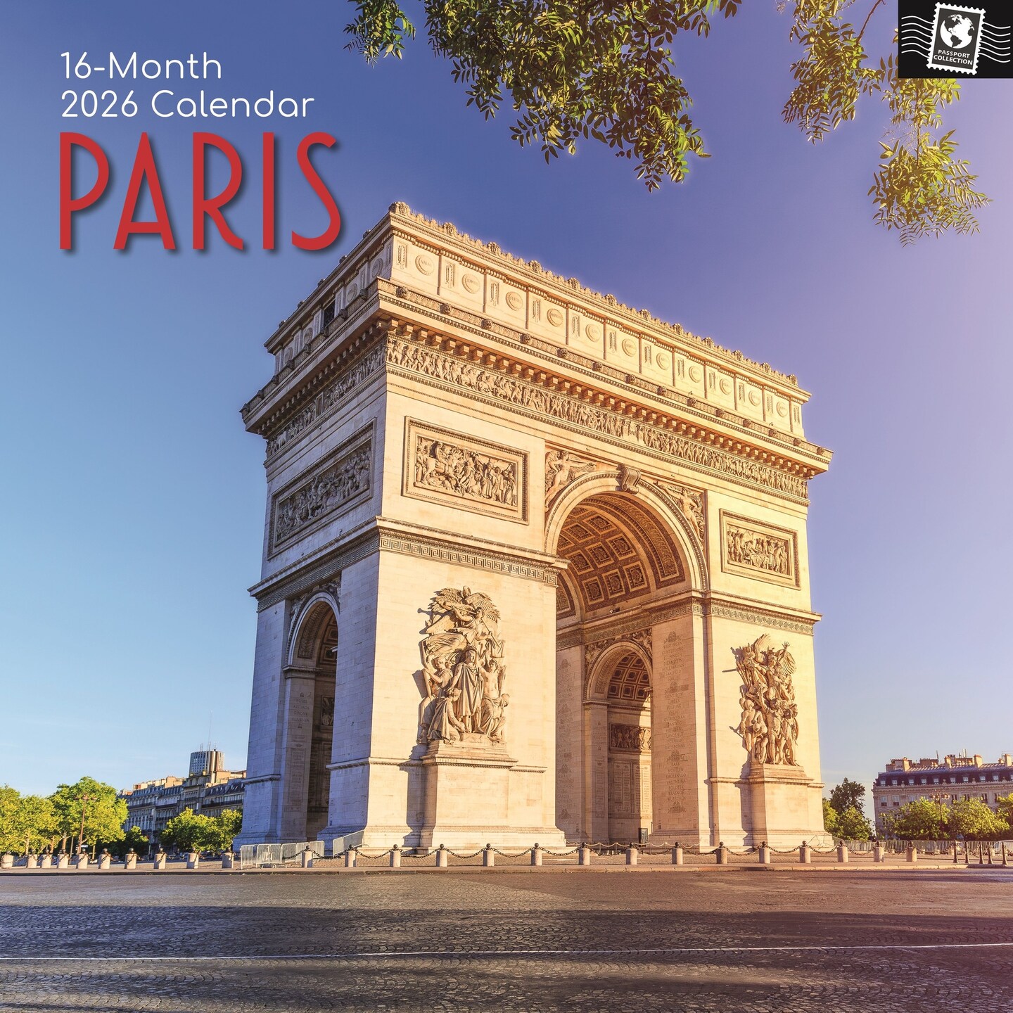 The Gifted Stationary 2026 Square Wall Calendar, Paris, 16-Month ...