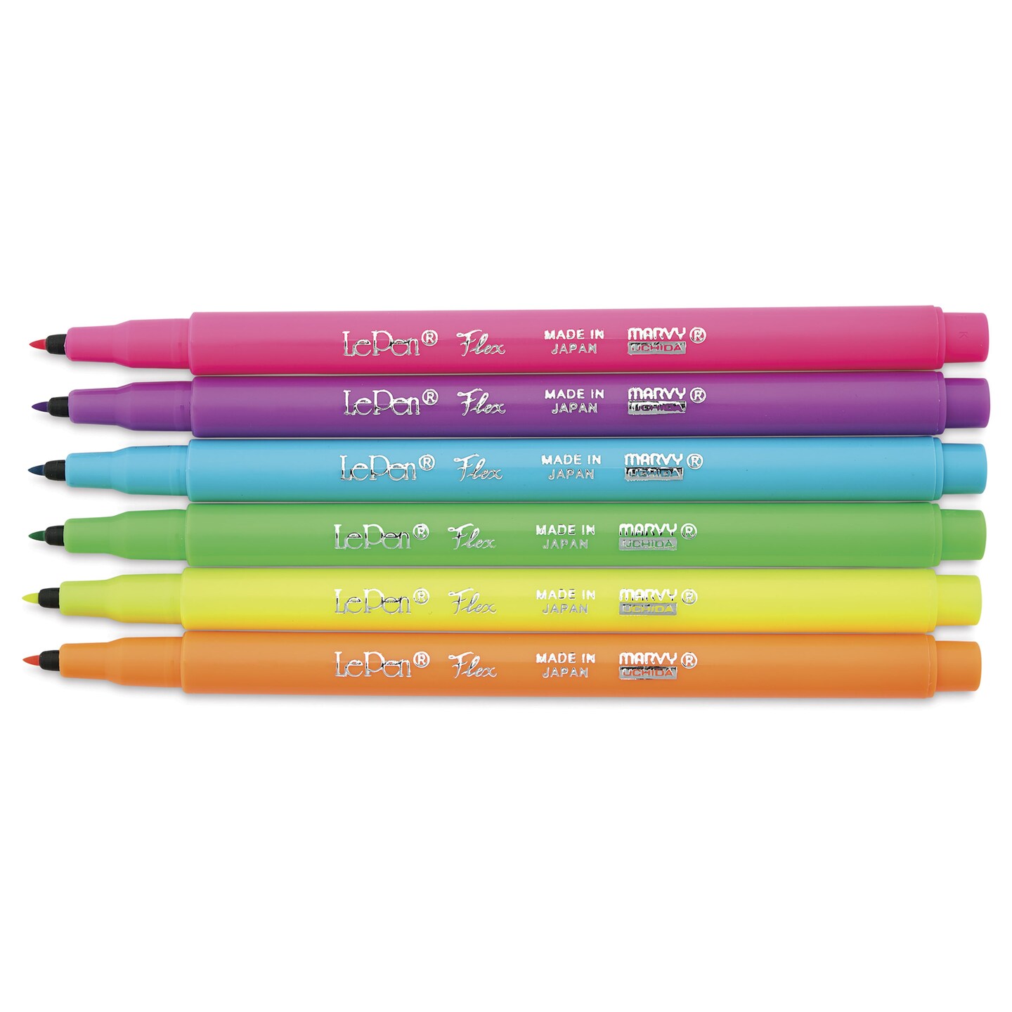 Marvy Uchida LePen Flex Marker - Set of 6, Neon | Michaels
