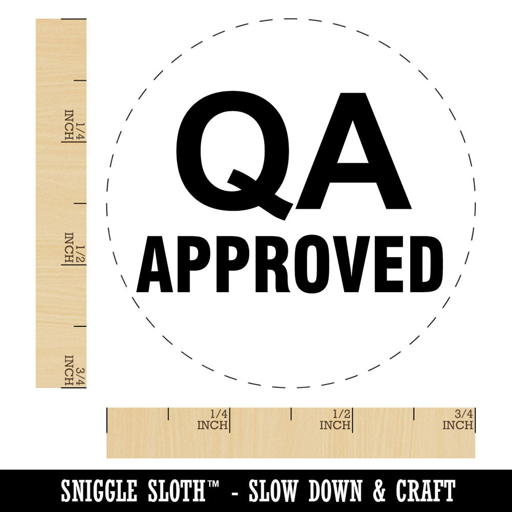 QA Approved Quality Assurance Manufacturing Label Self-Inking Rubber ...