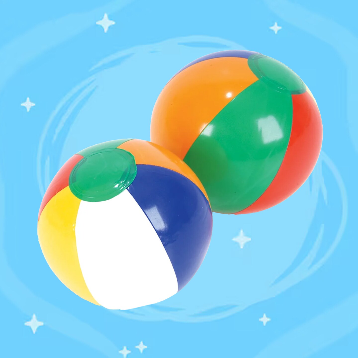 12 Pieces Multicolored 6 Inch Classic Beach Ball Inflatable for Events ...