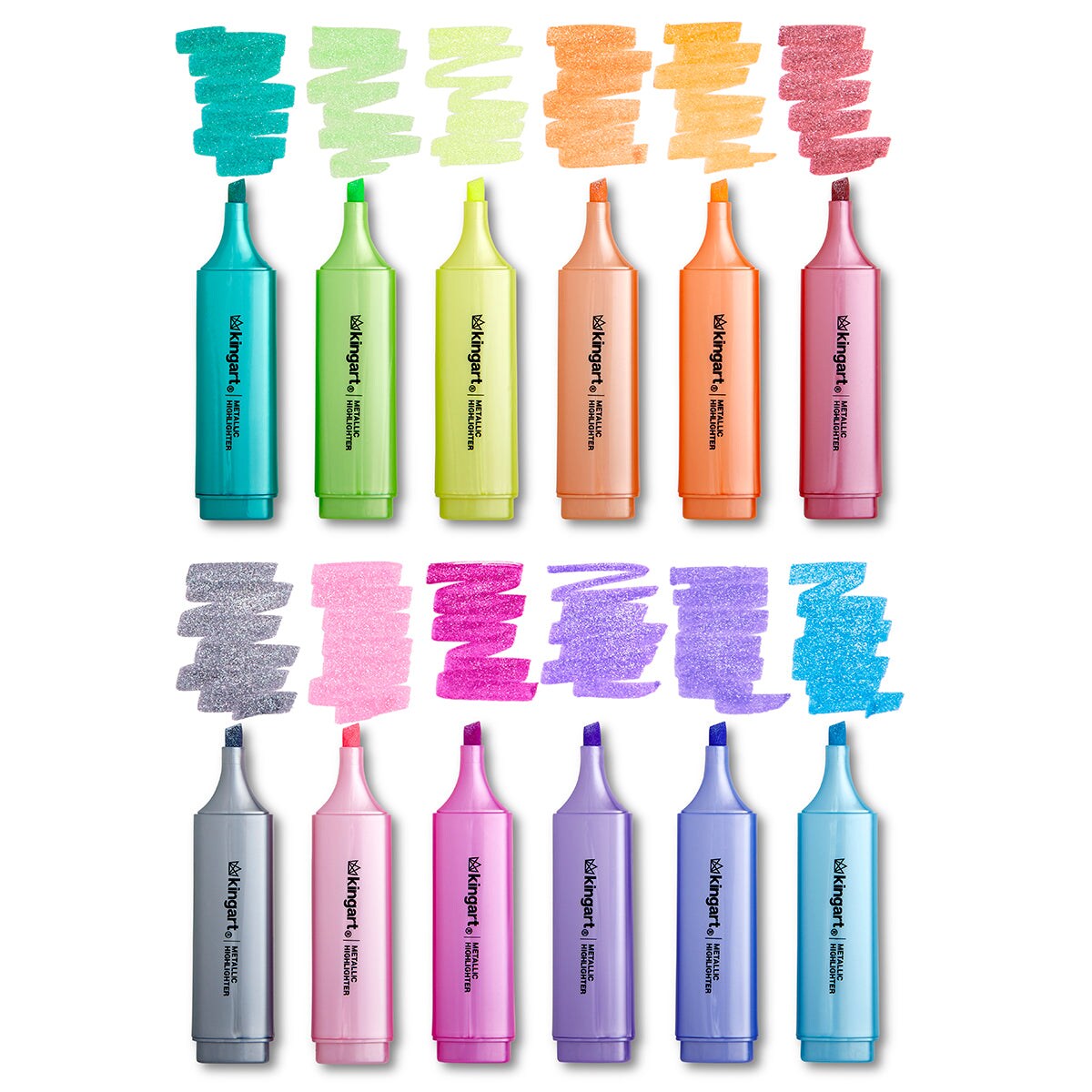 KINGART® Highlighters 12 Metallic Colors | Michaels