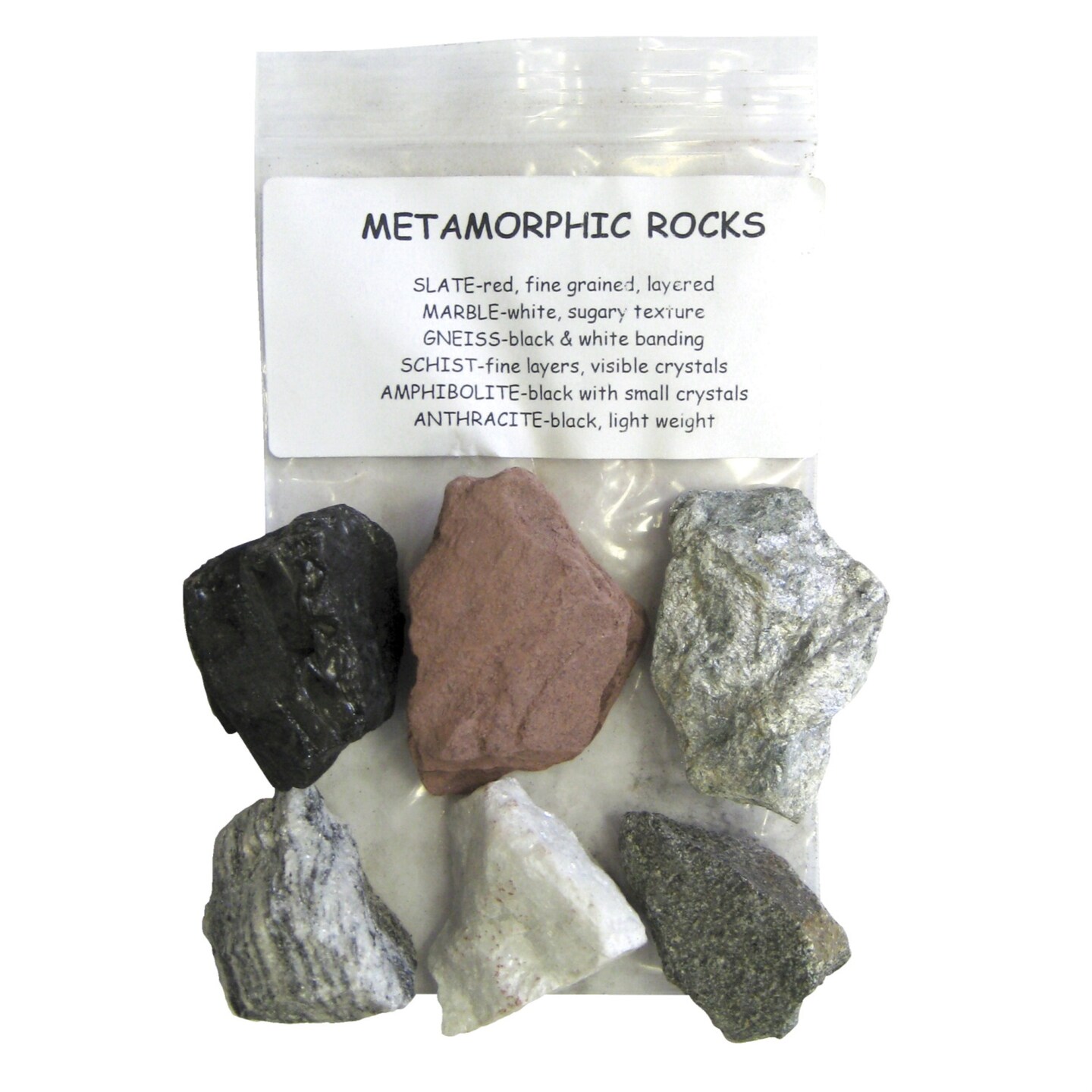 Geoscience Economy Metamorphic Rock Collection, Set of 6 | Michaels