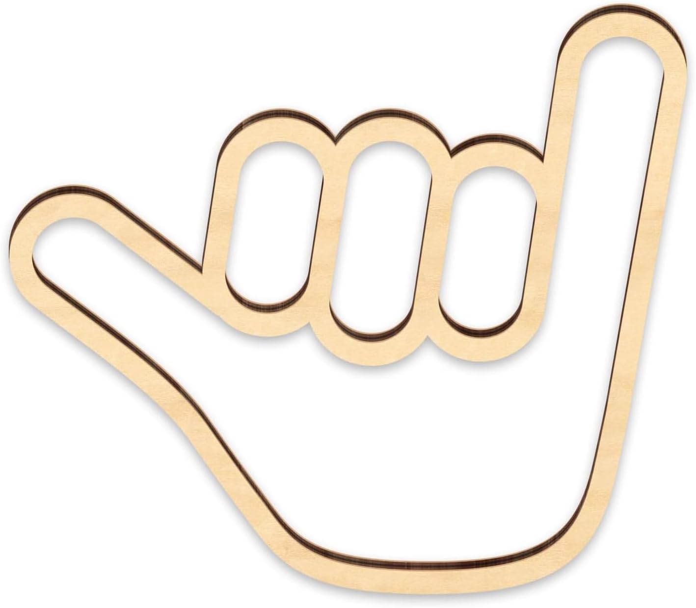 Shaka Hand Sign, Wooden Surfer Hand Wall Sign Hanging Sign Surf Wall ...