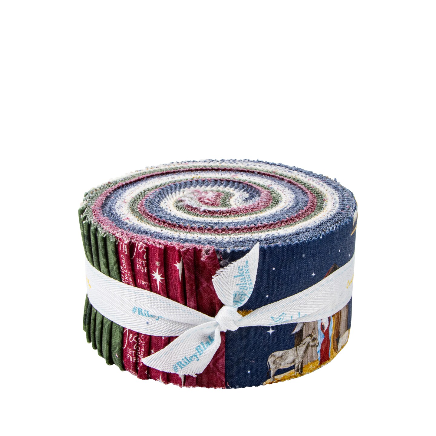 Come Let Us Adore Him 2.5" Strip Roll (Jelly Roll / Rolie Polie) by Tara Reed for Riley Blake ...