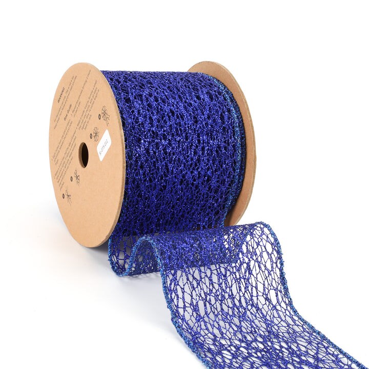 LaRibbons 4" - 2 1/2" Mesh Wired Ribbon | 10 Yard Roll | Michaels