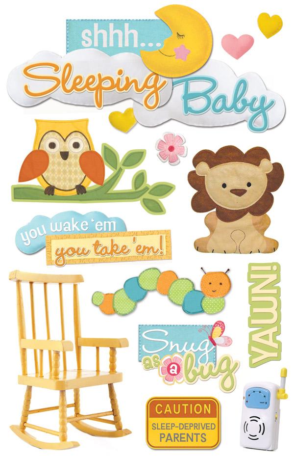 Paper House Sleeping Baby Dimensional Stickers | Michaels