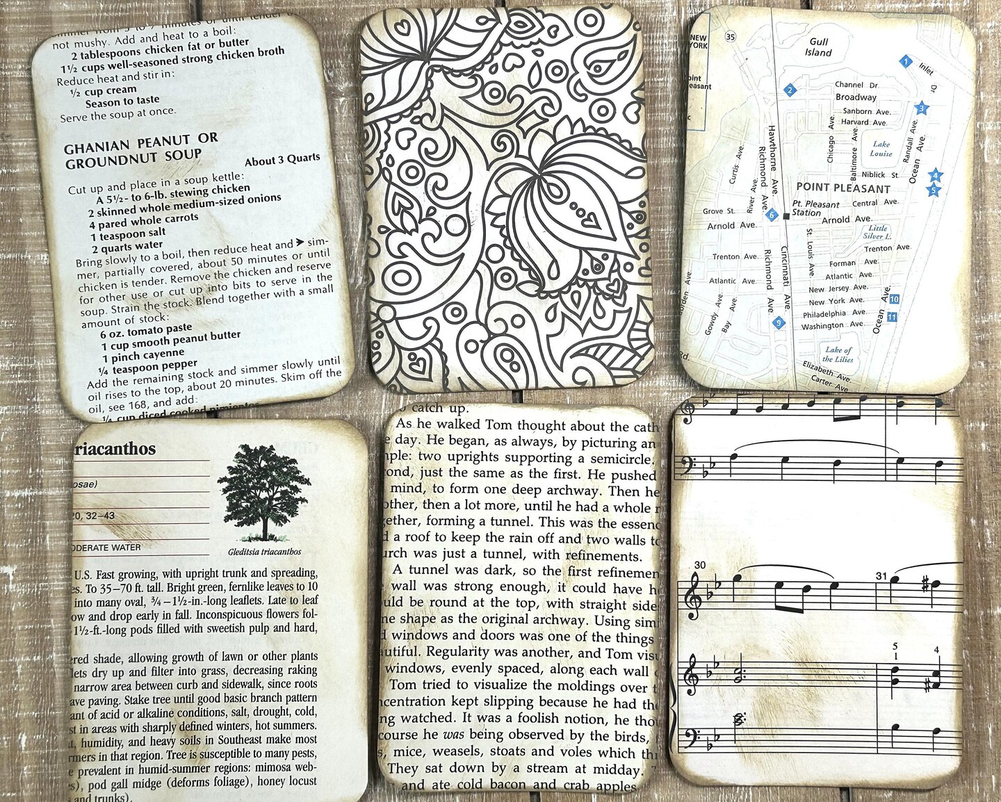junk journal cards paper ephemera card journal 3 X 4 journal cards from ...