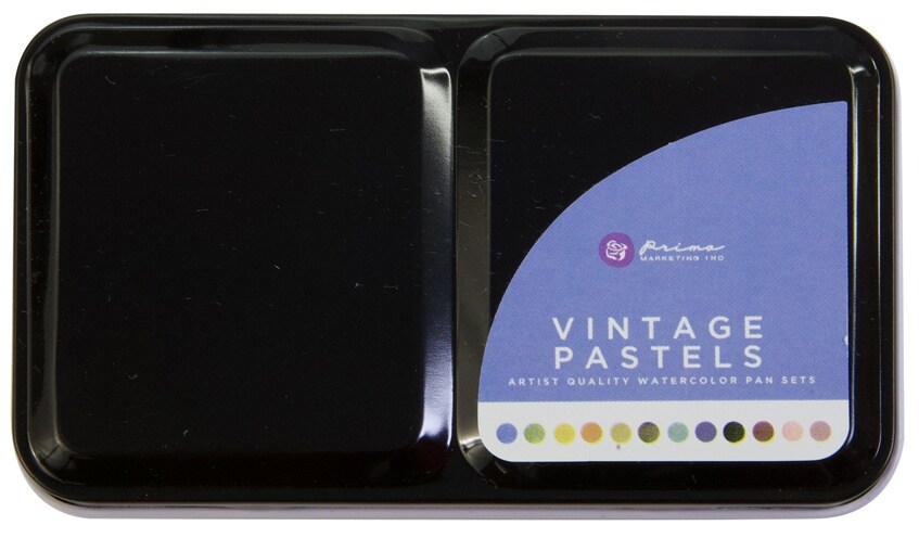 Prima Watercolor Confections Watercolor Pans 12/Pkg-Vintage Pastel ...