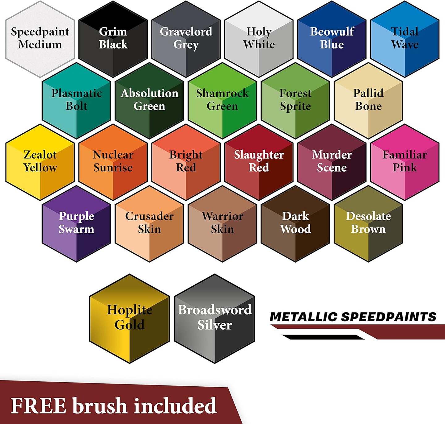 Speedpaint Most Wanted Set 2.0+, 24x18ml Speed Model Paint Kit-1 Brush ...