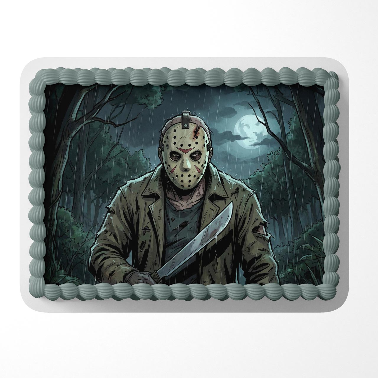 Jason Voorhees SNK Edible Cake Image Topper Birthday Cake Sheet ...