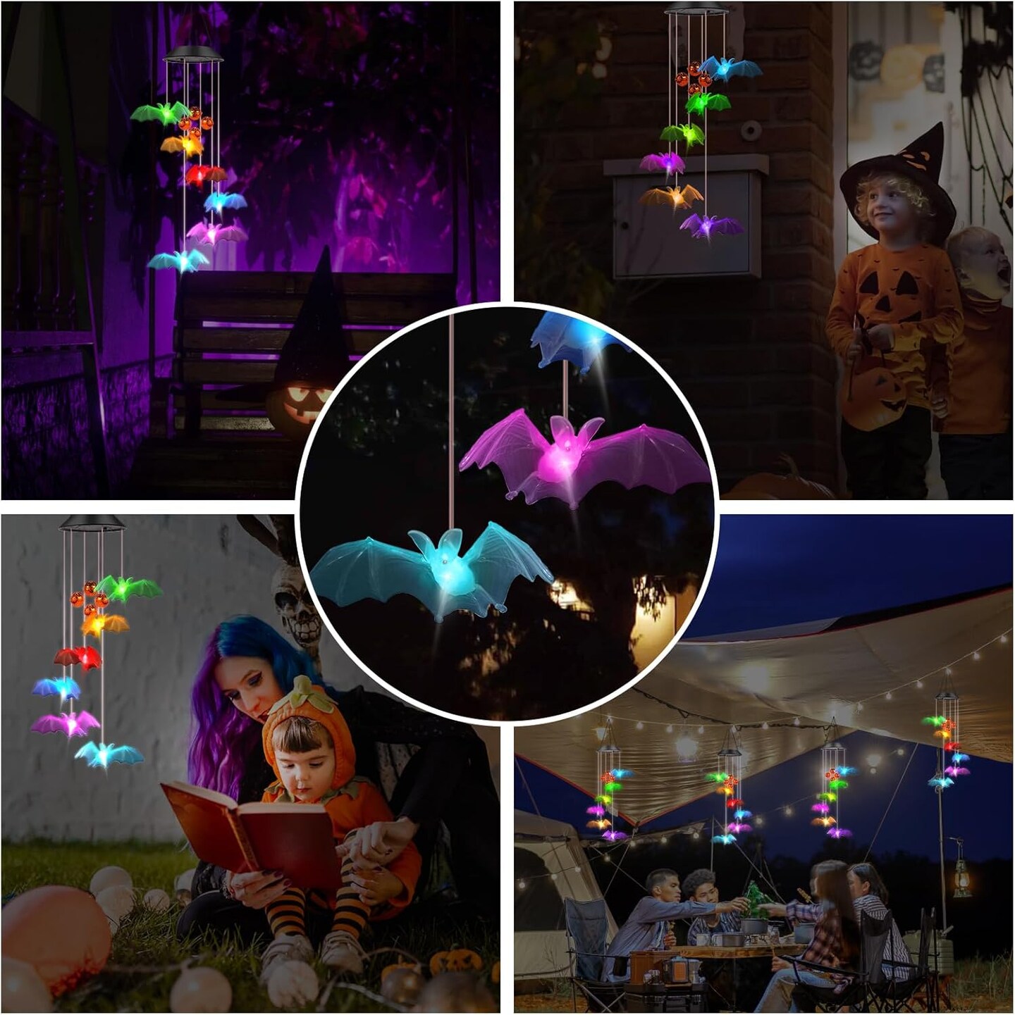 Bat Light Wind Chimes for Halloween Decoration | Michaels