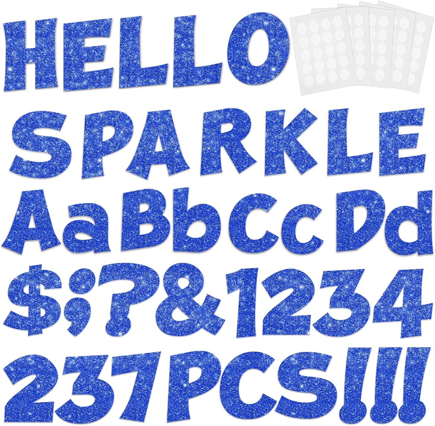 237 Pcs Glitter Bulletin Board Letters, Numbers and Punctuation | Michaels